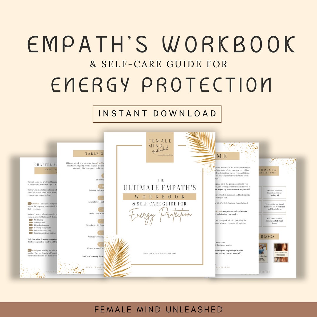 Empath's Workbook & Energy Protection Self-care Guide | Empath Journey ...