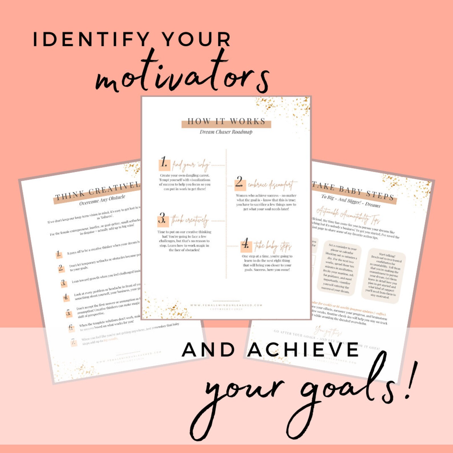 Goal Setting Workbook: Baby Steps to Big Dreams Success Mindset ...