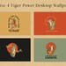 Tiger Power Wallpaper Desktop Background, Digital Download, Trendy ...