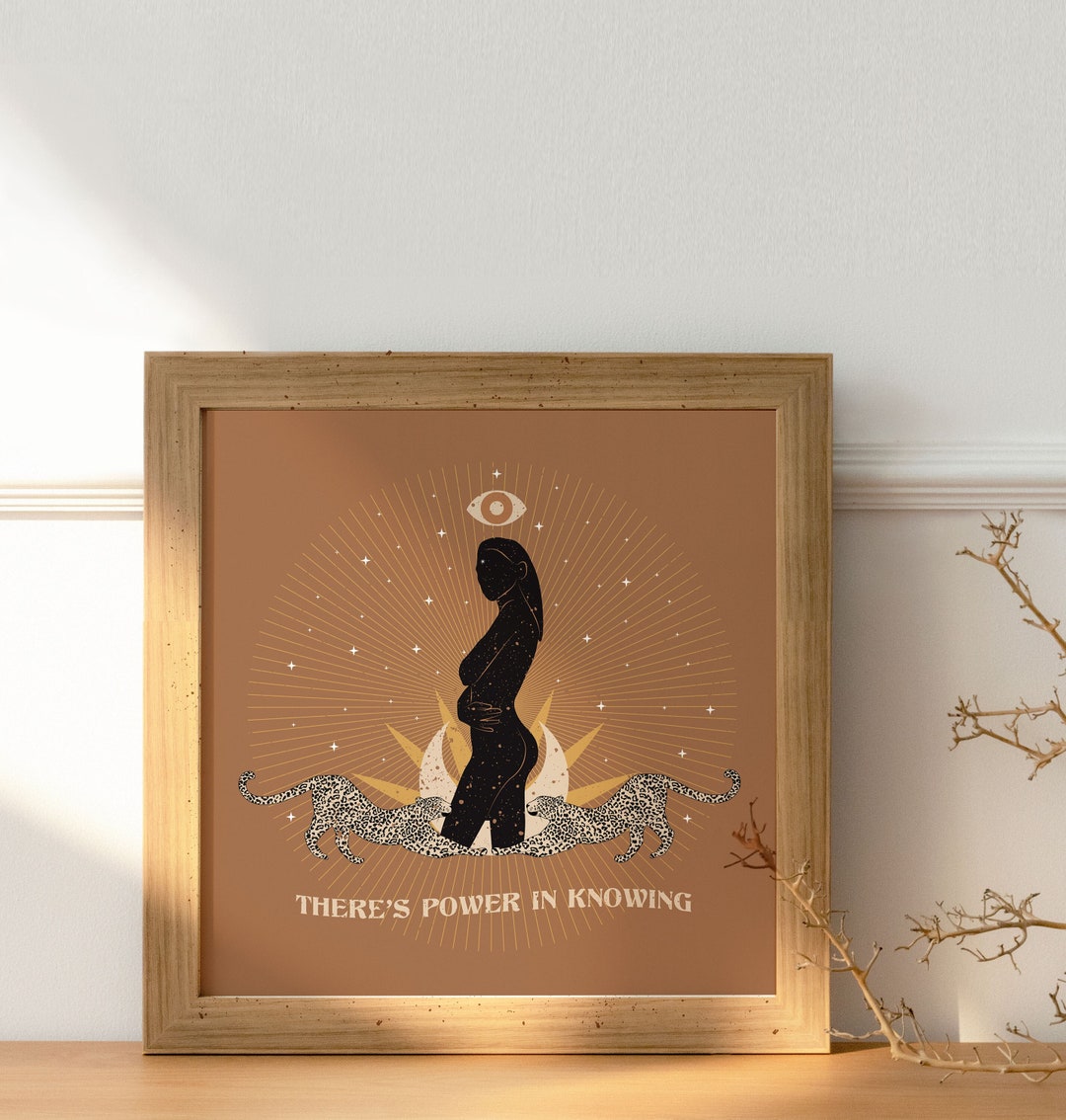 There's Power in Knowing, Women Art Print, Women Wall Art, Magical Wall ...