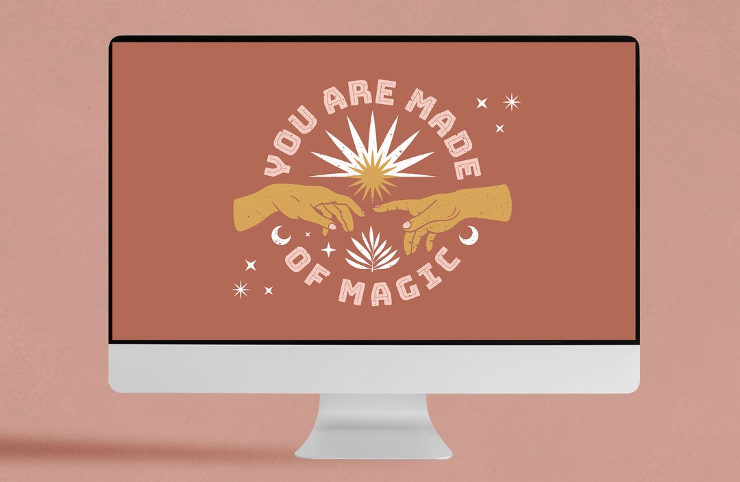 Trendy Desktop Wallpaper Background, You Are Magic, Digital Download ...
