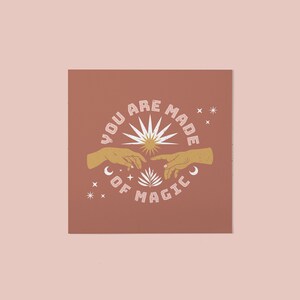 You Are Made of Magic, Magic Art Print, Cute Wall Art, Magical Wall Art ...