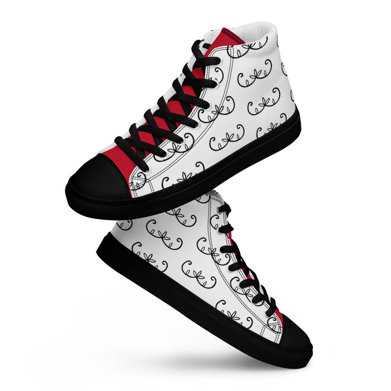 Wabanaki Double Curve - Men’s High Top Canvas Shoes - Etsy