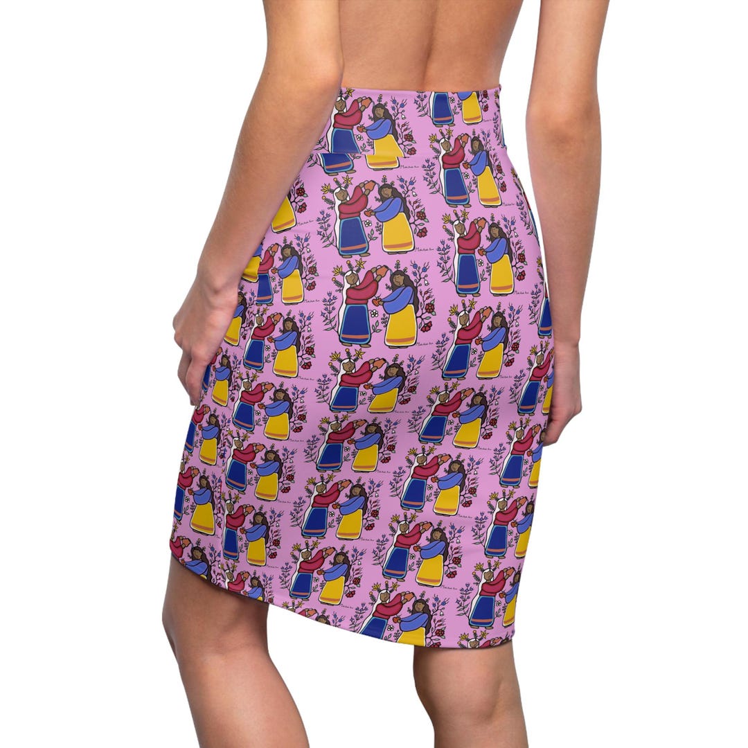 Grandmother Matriarch Indigenous Design Women's Pencil Skirt - Etsy