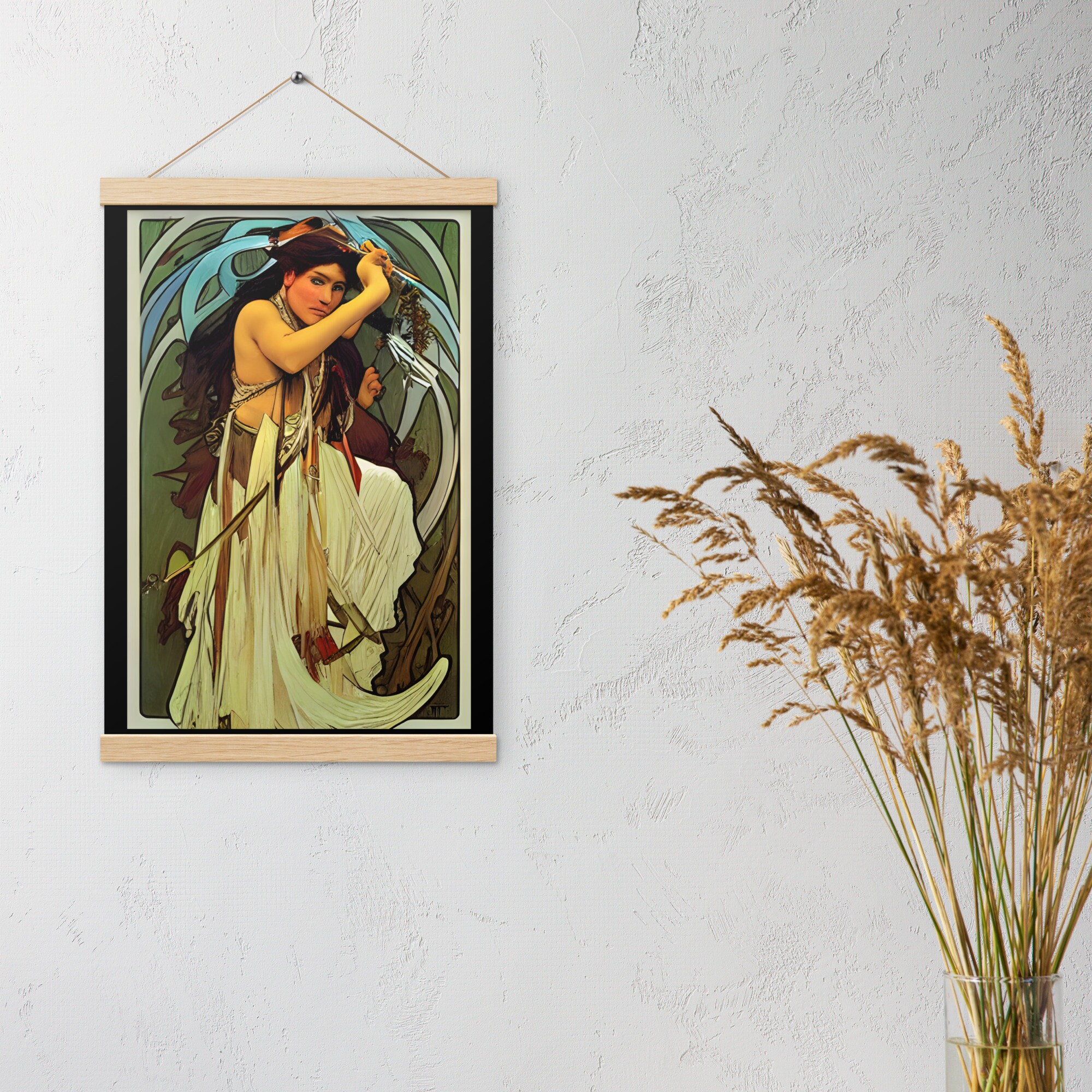 Generosity - Indigenous Goddess Gang - Art Nouveau Poster With Hangers ...