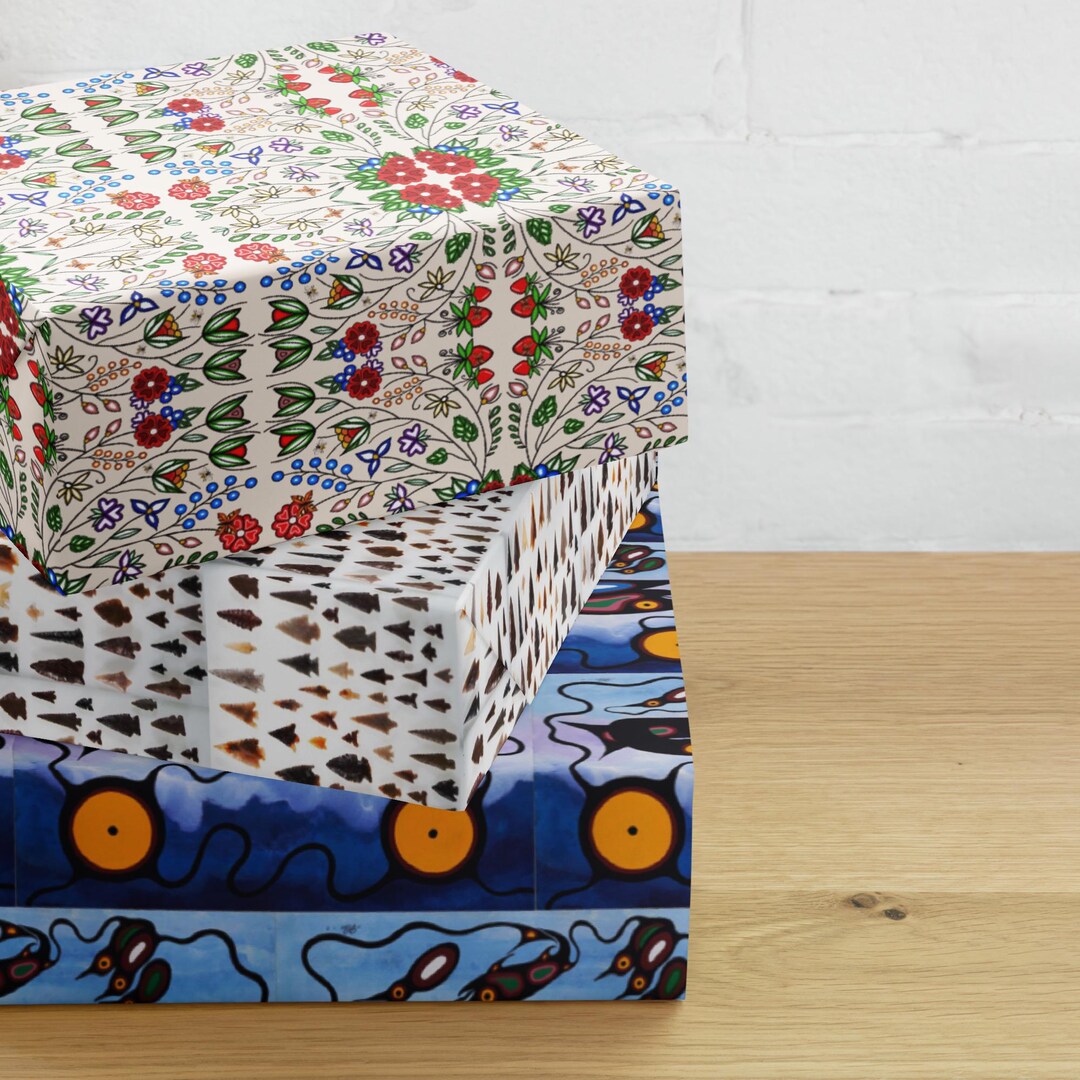 Indigenous Design Custom Wrapping Paper Sheets - Etsy