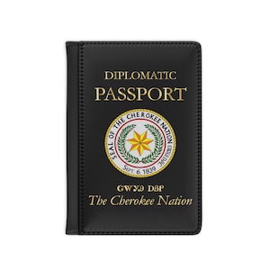 Cherokee Nation Diplomatic Passport Cover - Etsy