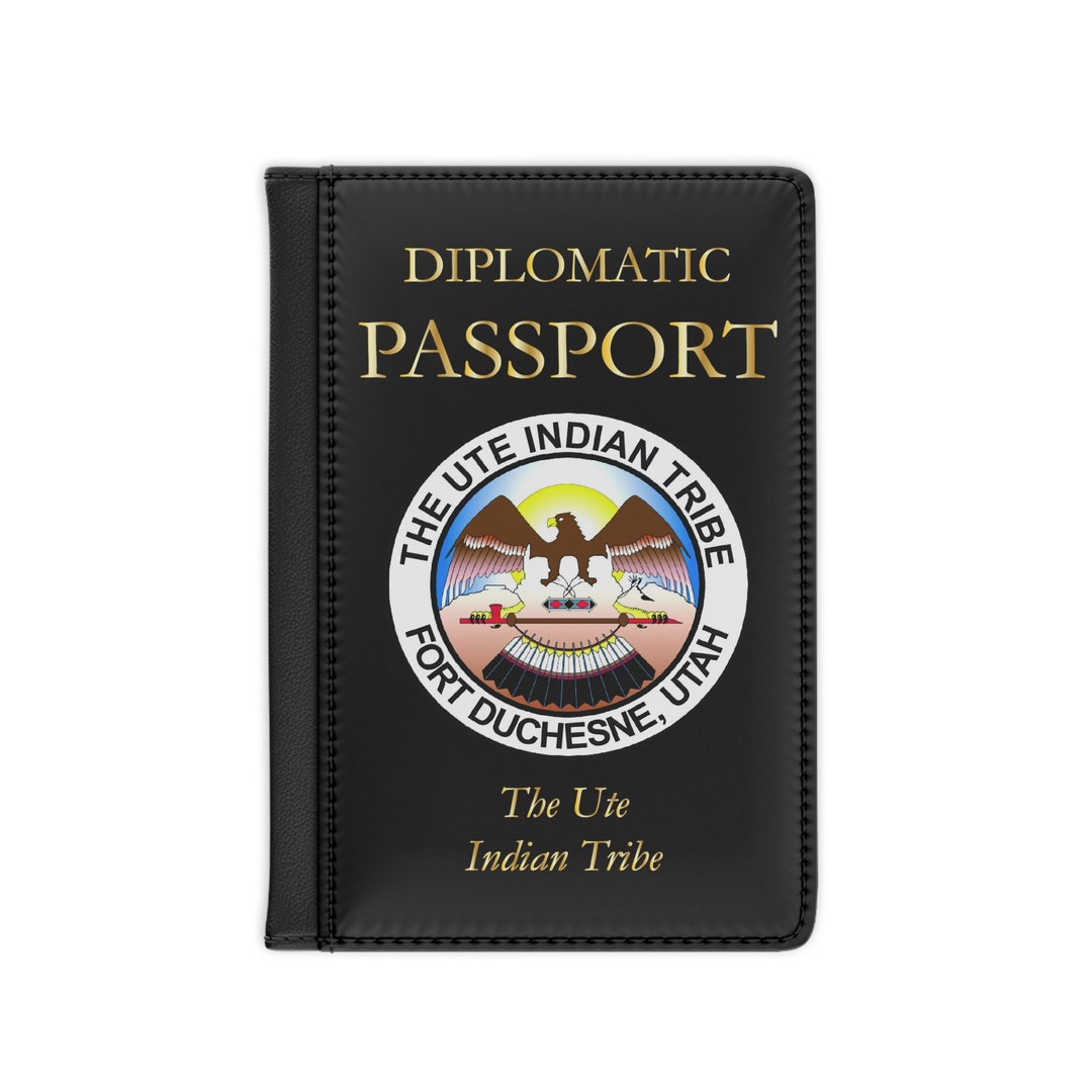 The Ute Indian Tribe Diplomatic Passport Cover - Etsy