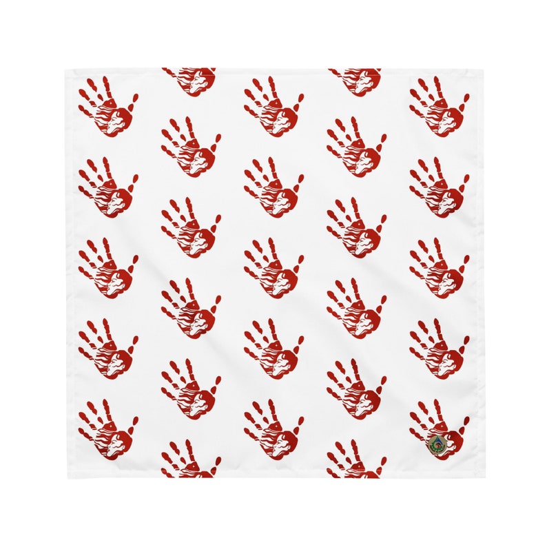 MMIW Red Hand Handprint Bandana - Etsy