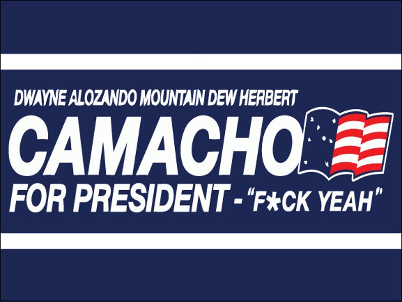 Camacho for President Funny Yard Sign - Etsy
