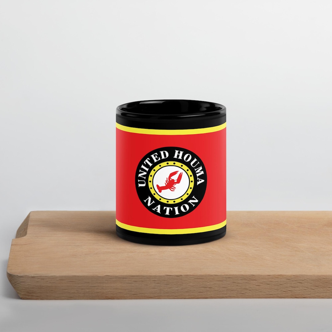 United Houma Nation Flag Black Glossy Mug - Etsy
