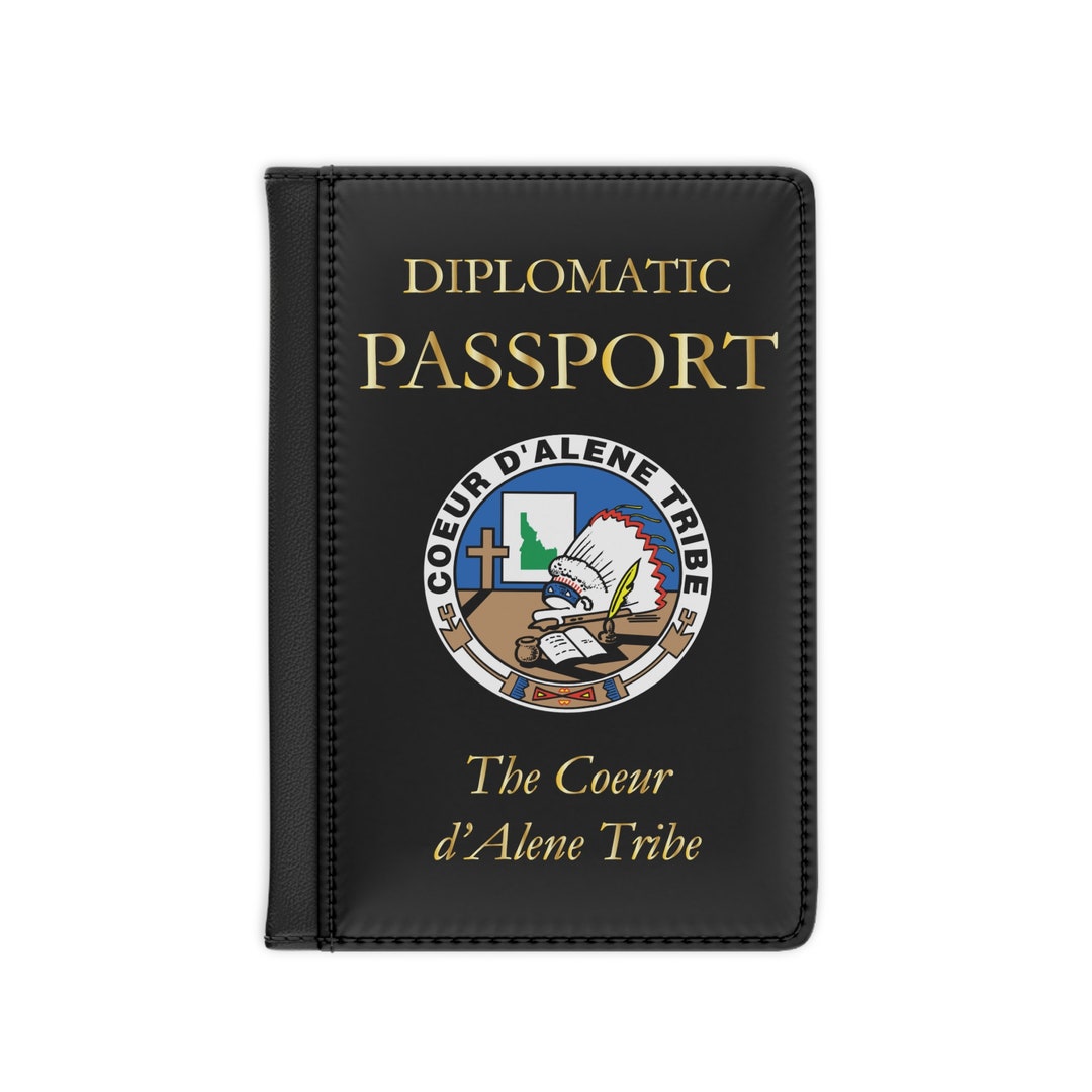 Coeur D'alene Tribe - Diplomatic Passport Cover - Etsy UK