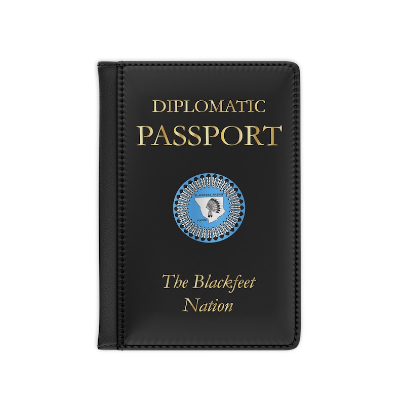 The Blackfeet Nation Pikuni Diplomatic Passport Cover - Etsy