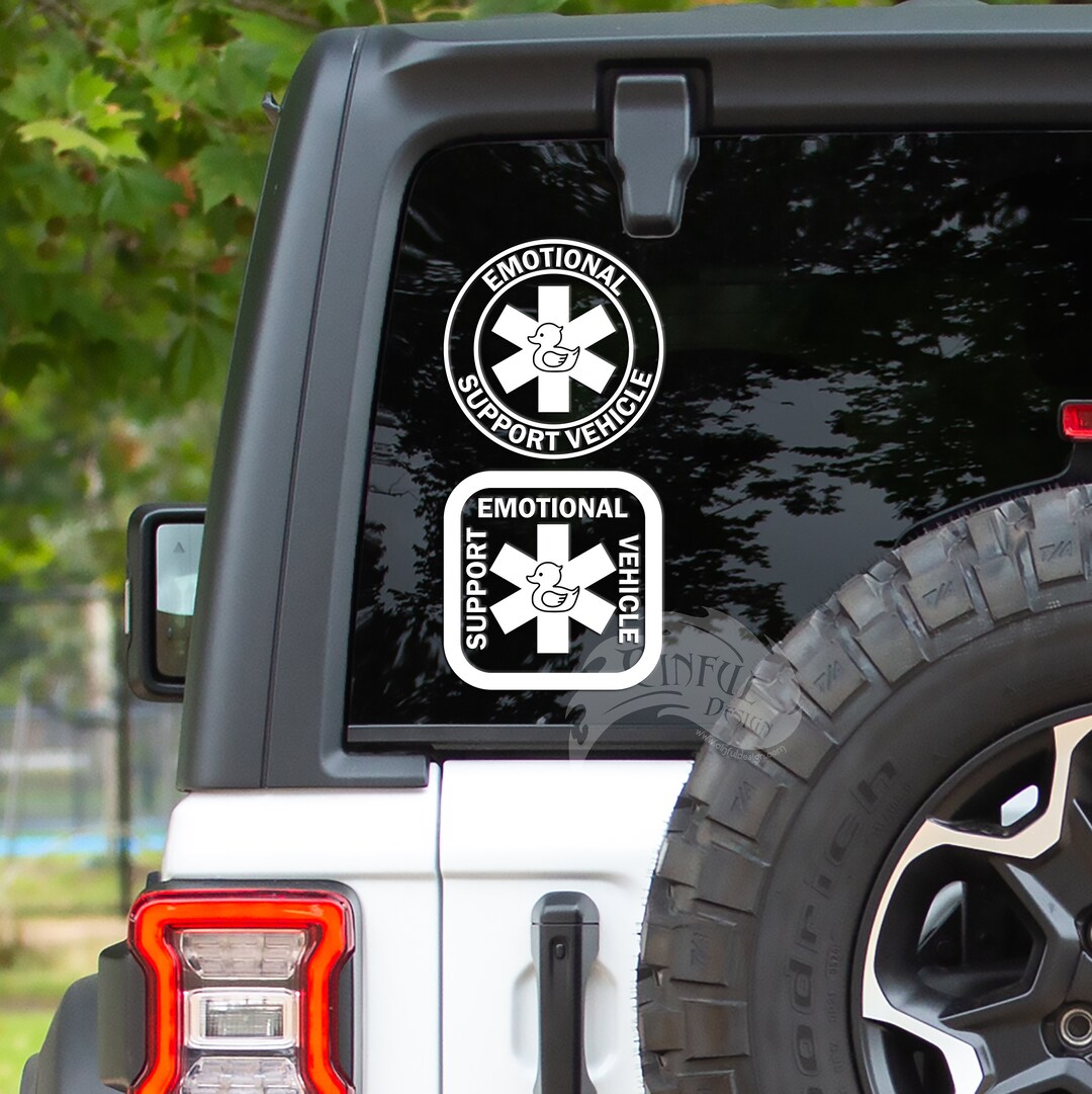 Emotional Support Vehicle - Duck off Road - Decal / Sticker - Etsy