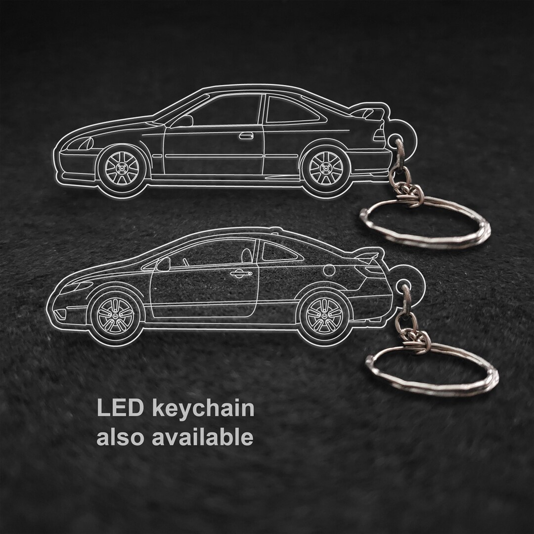 Civic Coupe Si 2000 or 2008 Laser Cut Keychain - Etsy