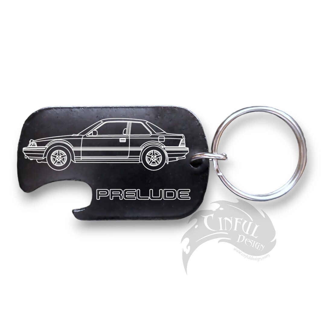 Prelude 1982 1987 Laser Engraved Bottle Opener Dog Tag Keychain Design ...