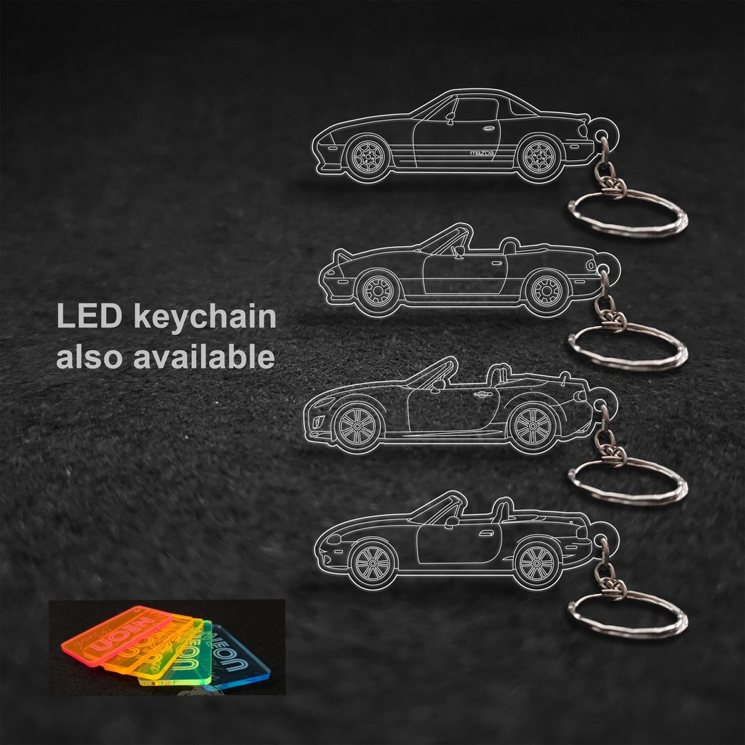 Mx-5 or NA or NB or NC Miata Acrylic Laser Cut Keychain - Etsy