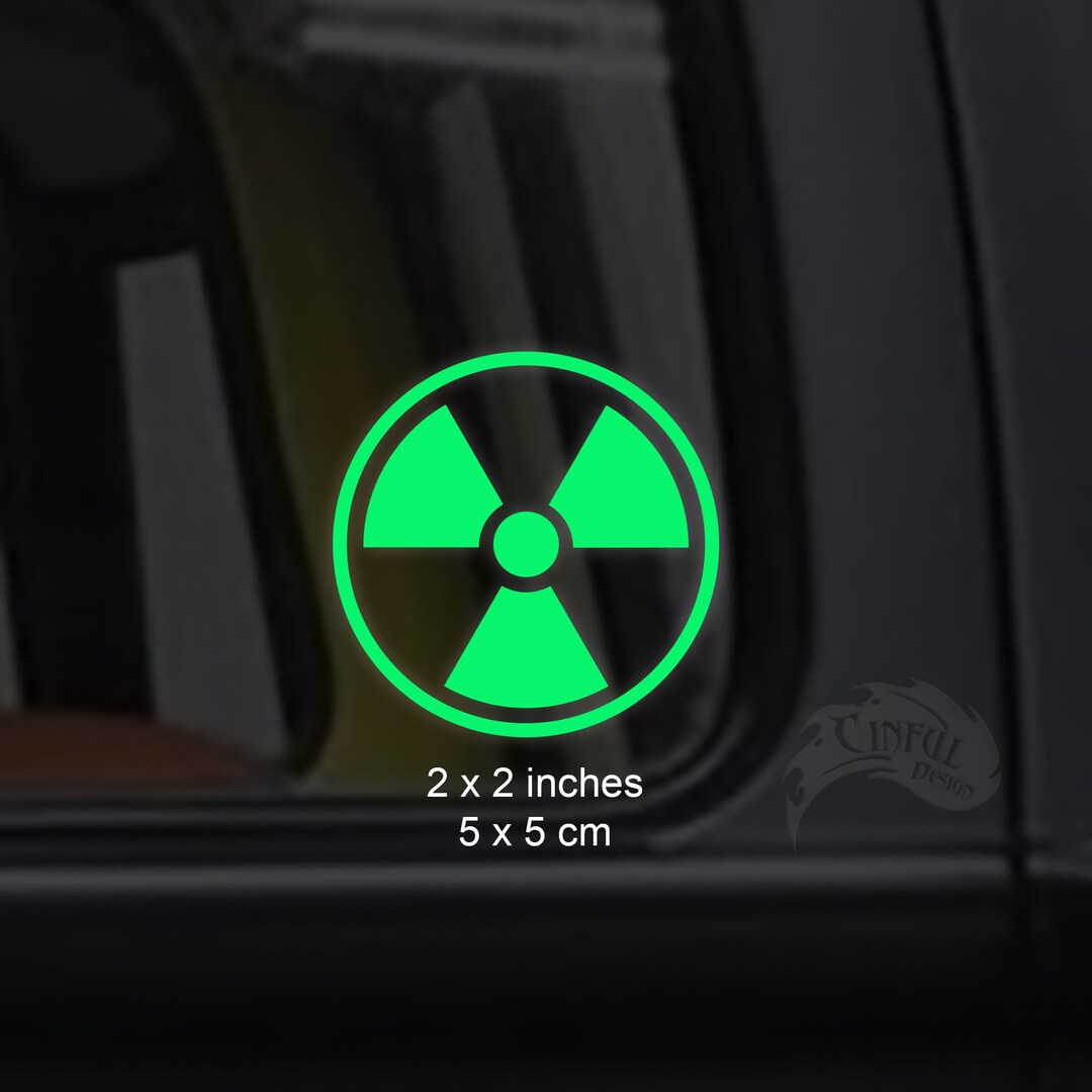 Radioactive Glow in the Dark Decal / Sticker - Macbooks, Iphones ...