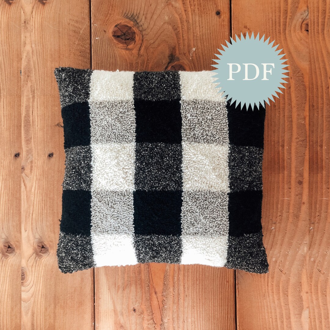Digital Needle Punch Pattern -- Buffalo Check Pattern - Etsy