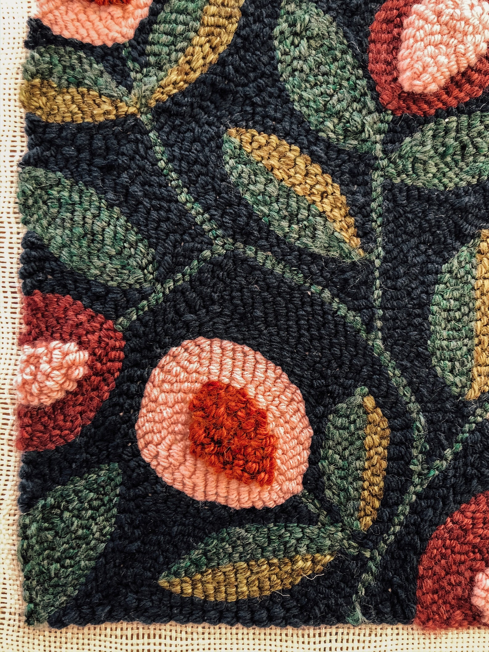 Digital Needle Punch Pattern Fall Floral & Vines | Etsy