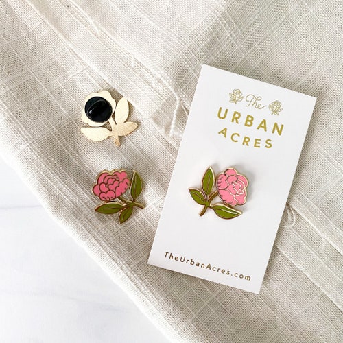 Forget Me Not Pin Botanical Enamel Pin Blue Flower Artwork - Etsy