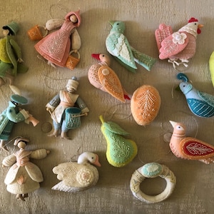 The Twelve Days of Christmas - Felt Ornaments. Hand Crafted and ...