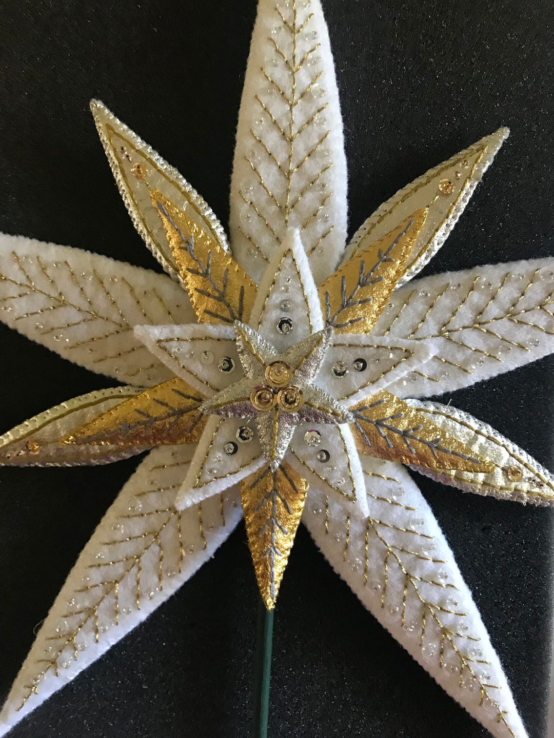 Lodestar, Heirloom Wool Felt Tree Topper and Ornament - Etsy