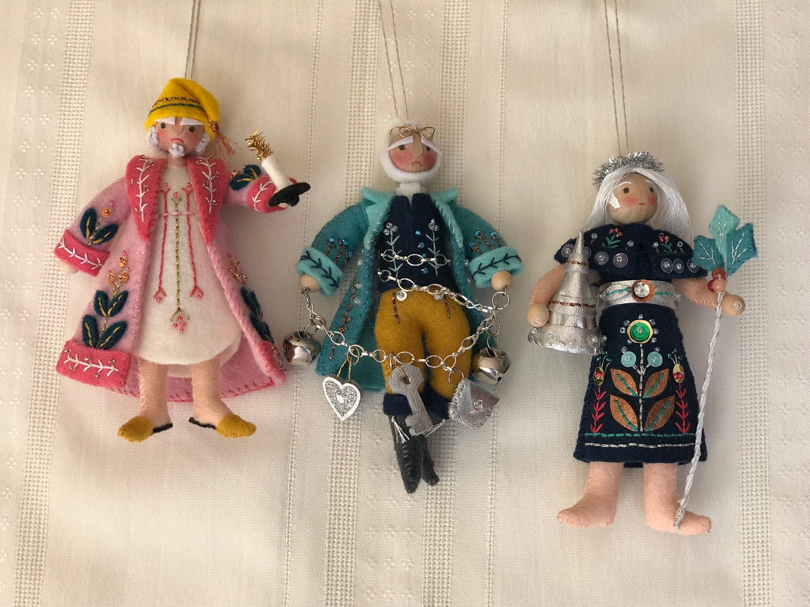Ebenezer Scrooge, Mr. Marley, Ghost of Christmas Past and Ghost of ...