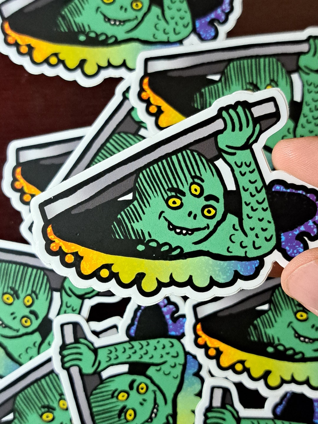 Sewer Mutant Pride Rainbow Horror Sticker Cute Cartoon Underground ...