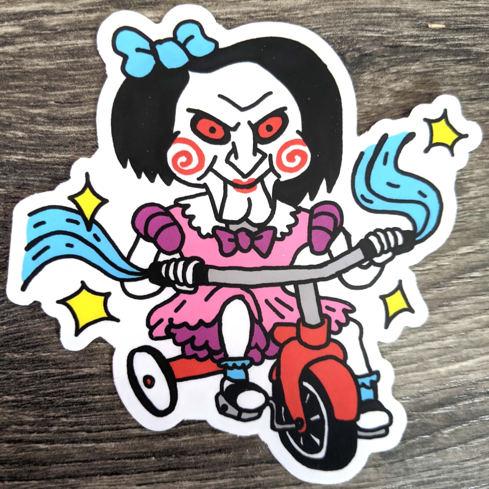 Horror Movie Sticker Fun Gift Cute Spooky Big Vinyl UV Water Resistant ...