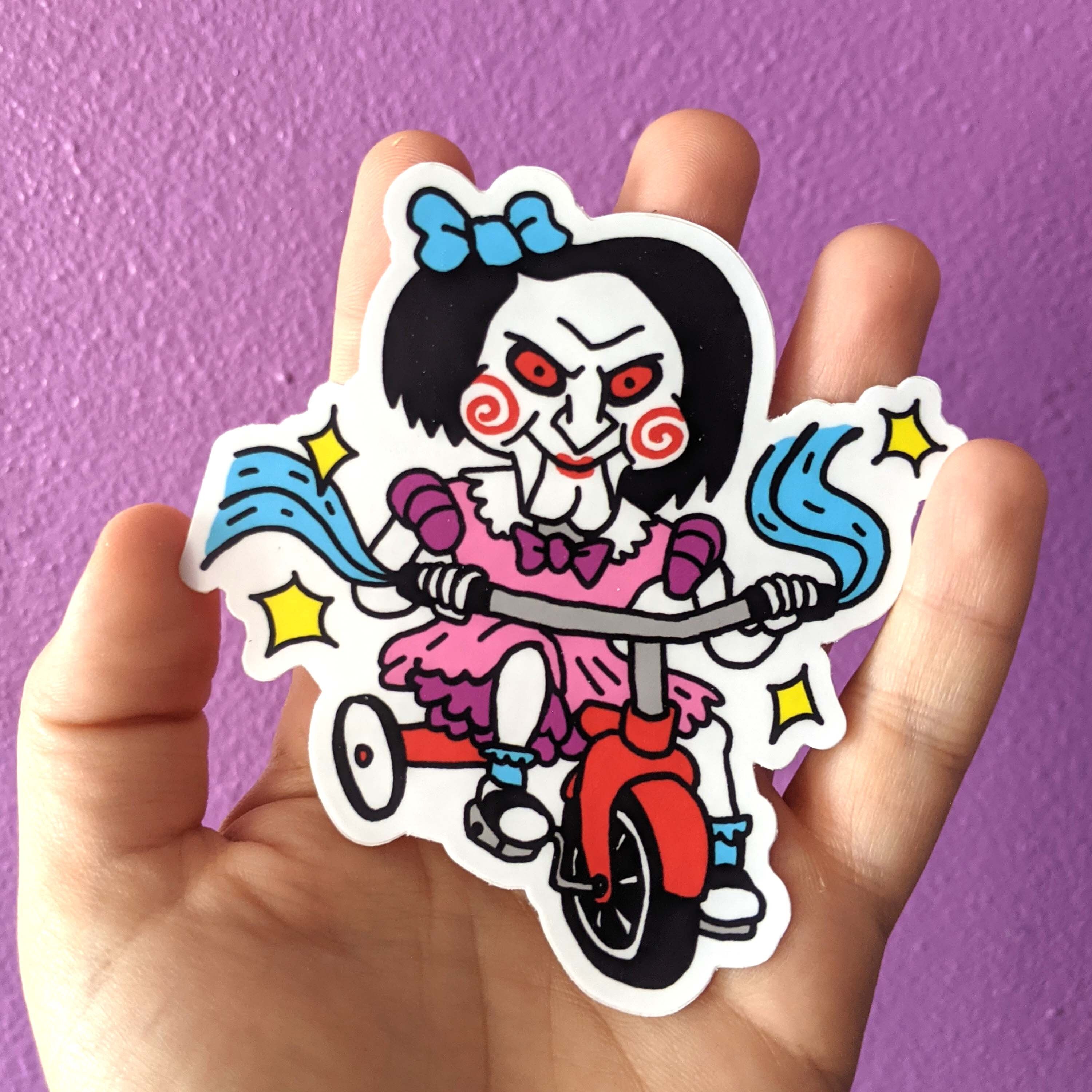 Horror Movie Sticker Fun Gift Cute Spooky Big Vinyl UV Water Resistant ...