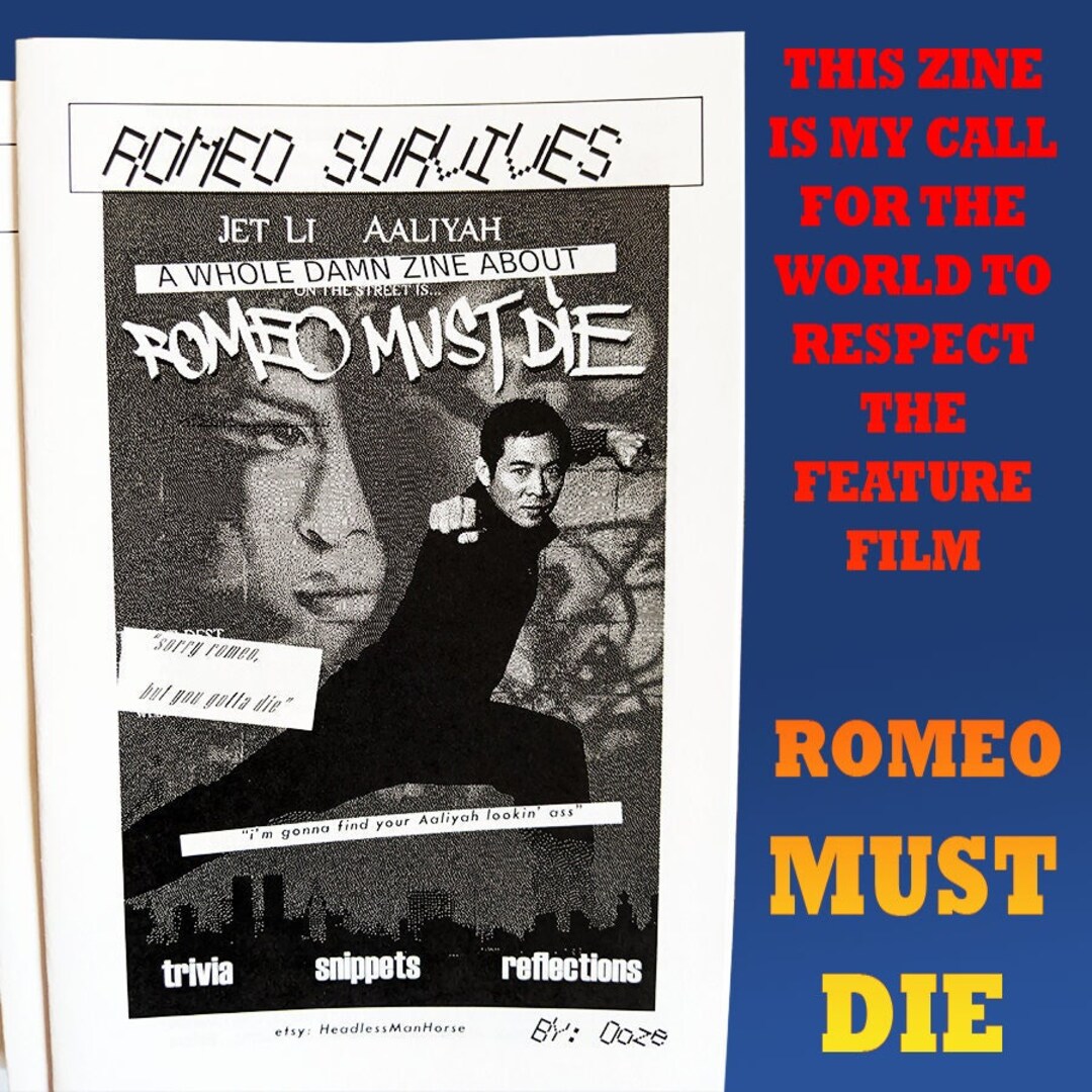 ROMEO SURVIVES: A Whole Damn Zine About Romeo Must Die - Etsy