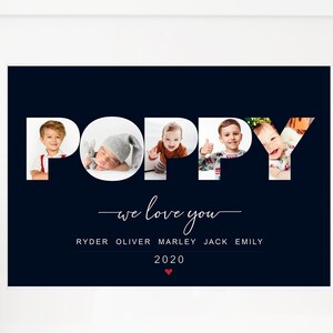 Poppy Gift. Fathers Day Gift for Poppy. Christmas Gift for Pop ...
