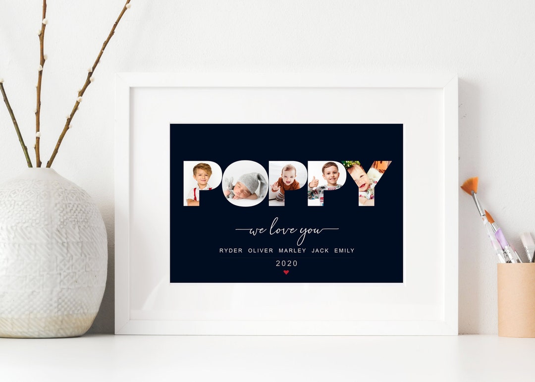 Poppy Gift. Fathers Day Gift for Poppy. Christmas Gift for Pop ...