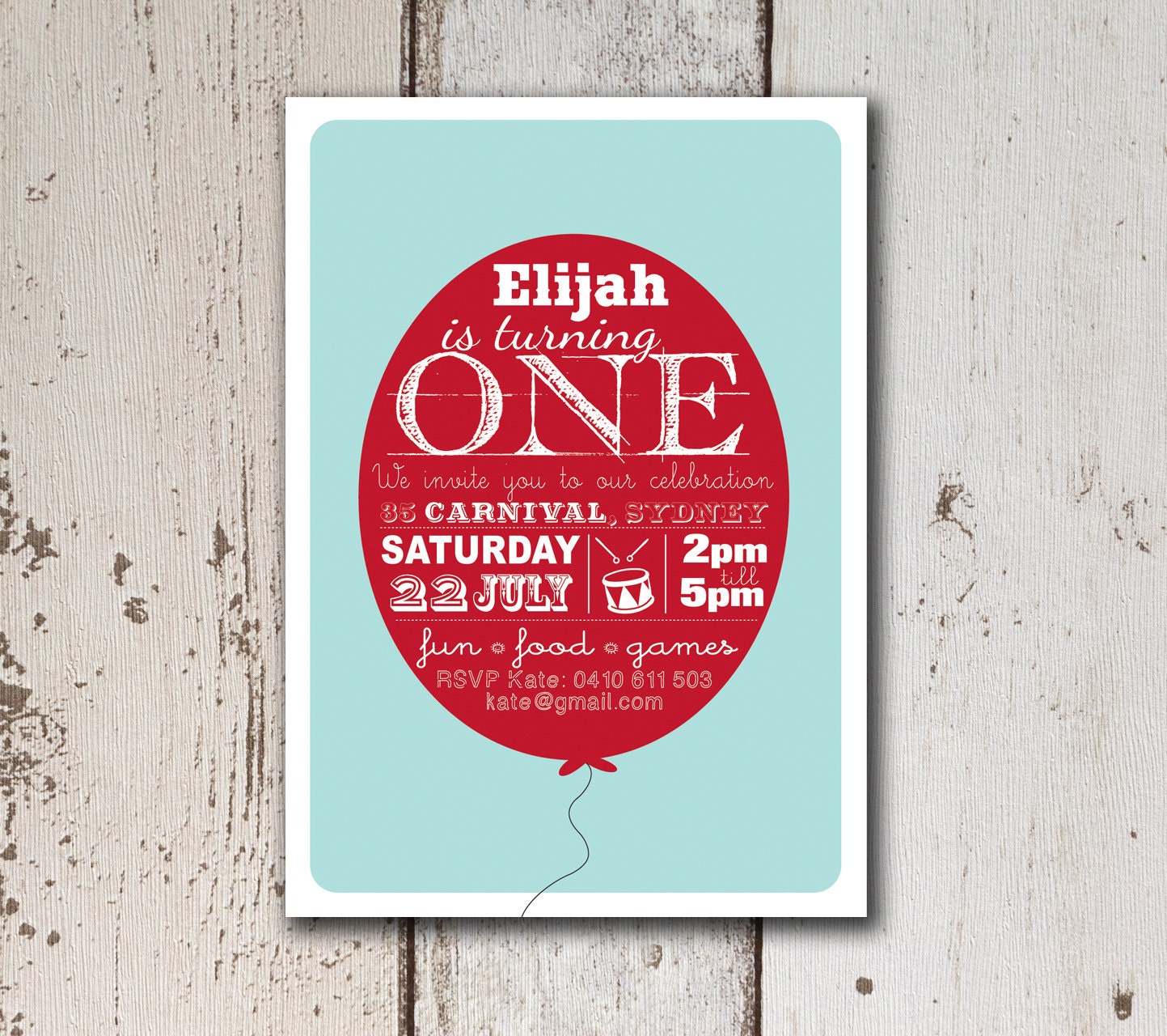 Retro First Birthday Invitation Printable for Boy or Girl - Etsy