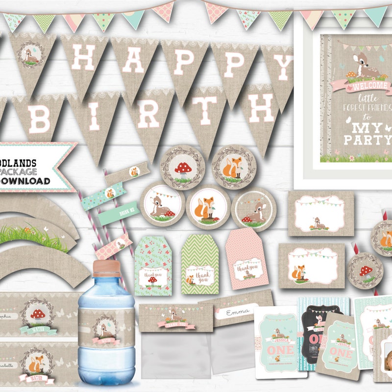 Forest Friends Party - Etsy