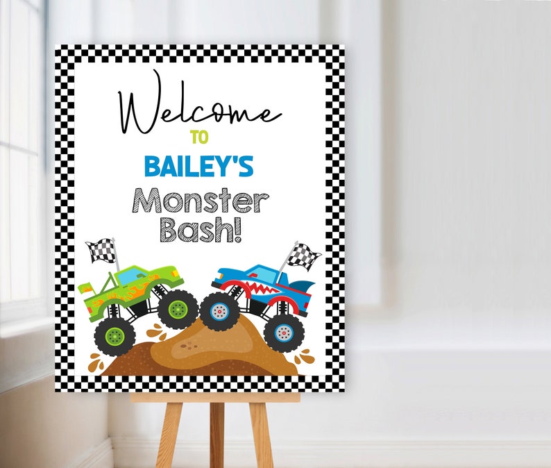 Monster Truck Food Labels. Editable Food Label. Monster Truck | Etsy