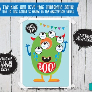Monsters Chalkboard Invitation, Printable Little Monster Chalkboard ...