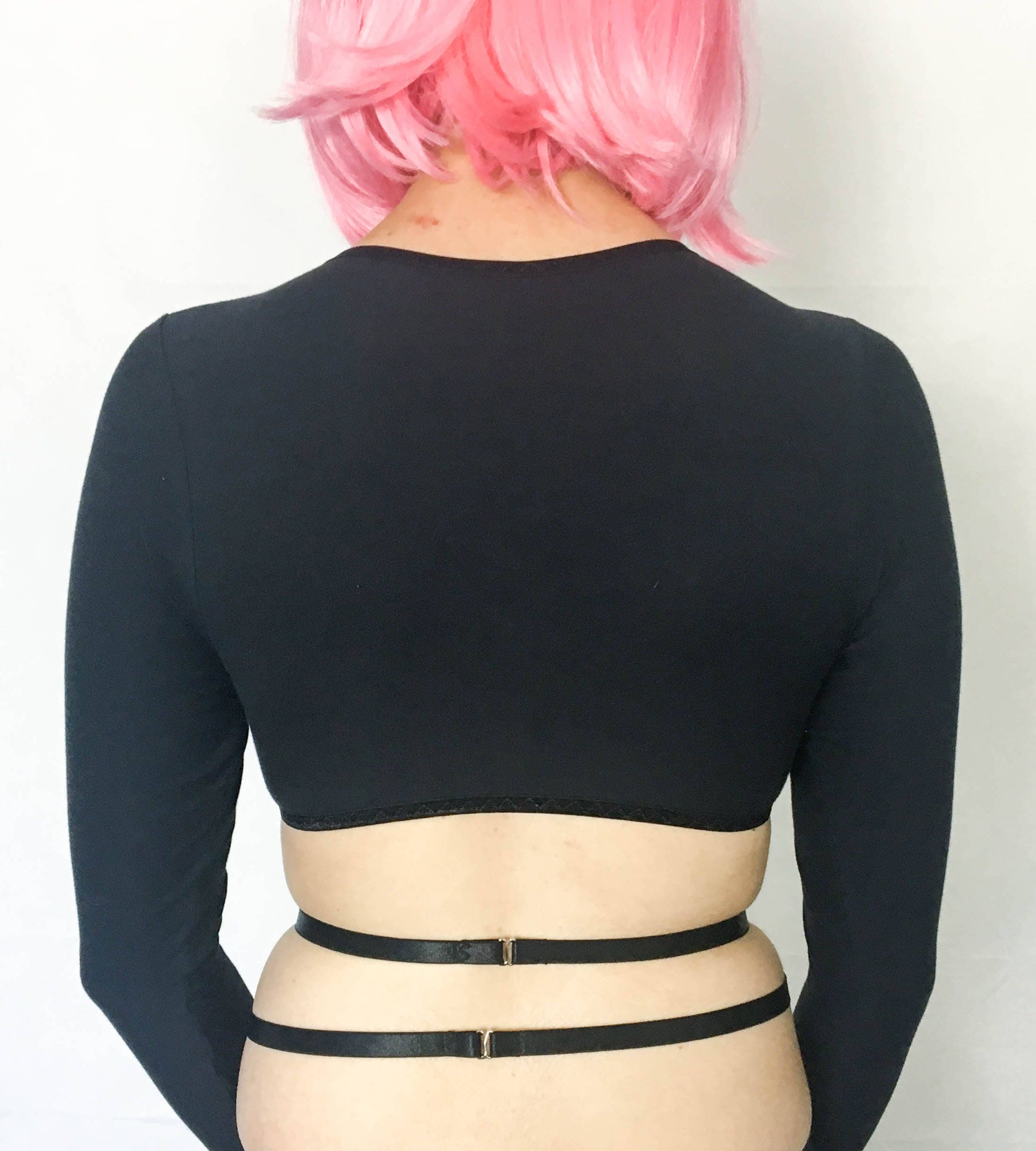 Sexy Fetish Top Long Sleeve Cotton Crop Top Open Cup Etsy