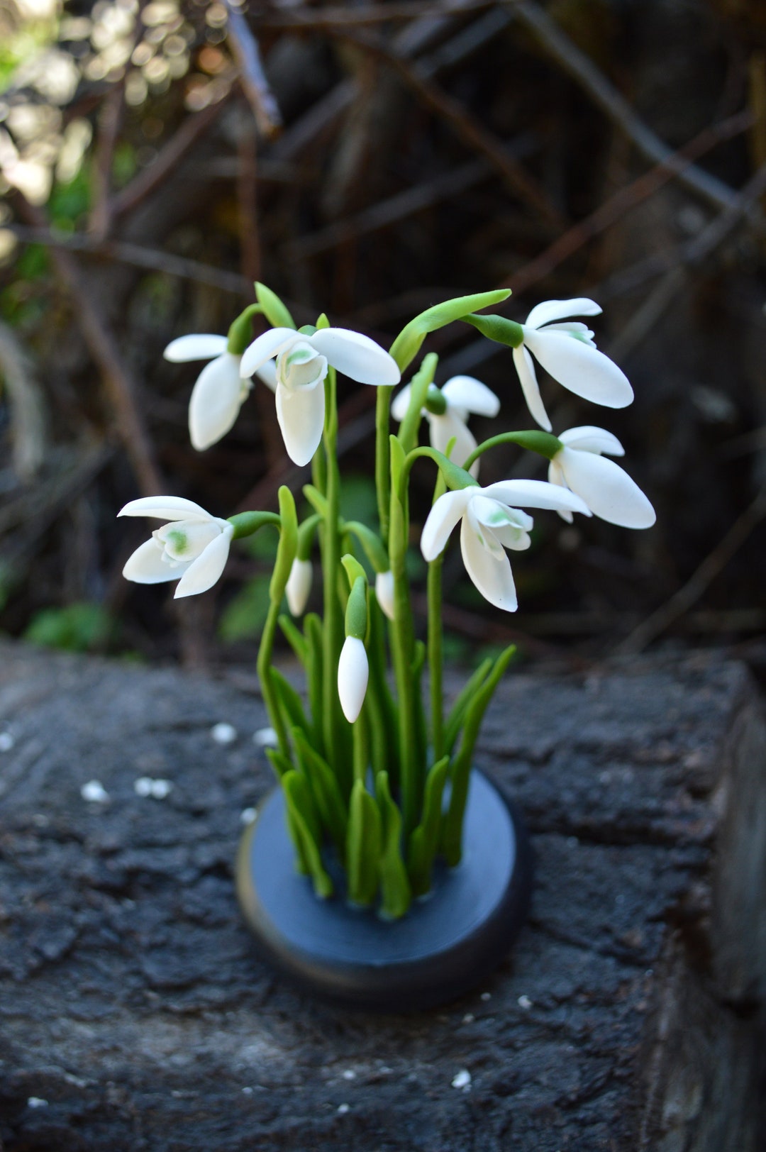 Snowdrops From Floristic Polymer Clay - Etsy