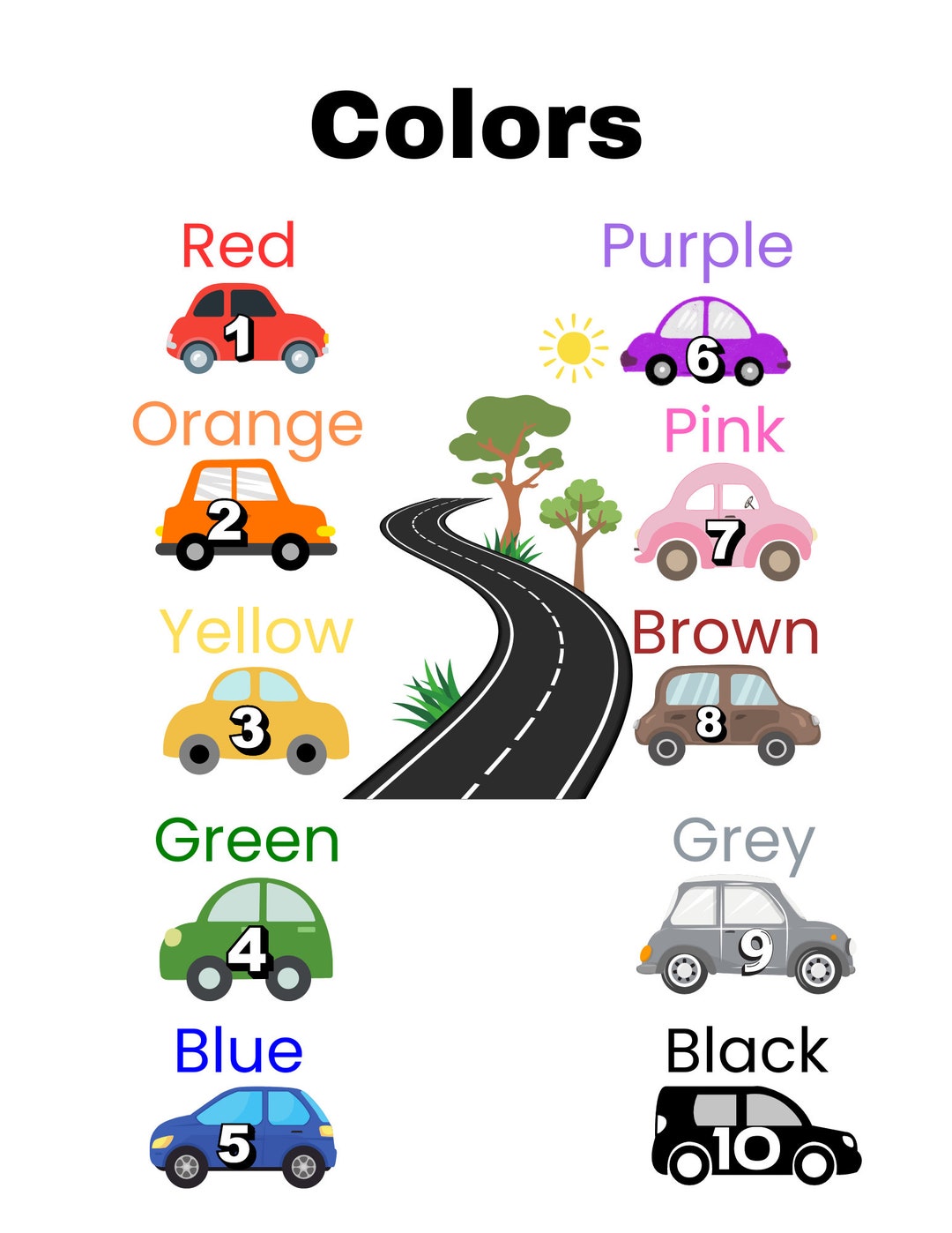 Days of the Week, Months of the Year, Printables, Colors, Kindergarten ...