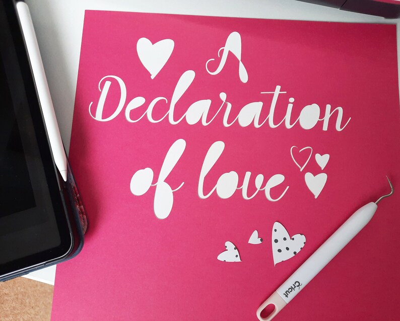 A Declaration of Love SVG/PNG/EPS Digital Download Cut File/stencil for ...