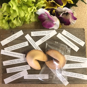 250 Wedding Themed Fortune Cookies Individually Wrapped (vegan) - Etsy