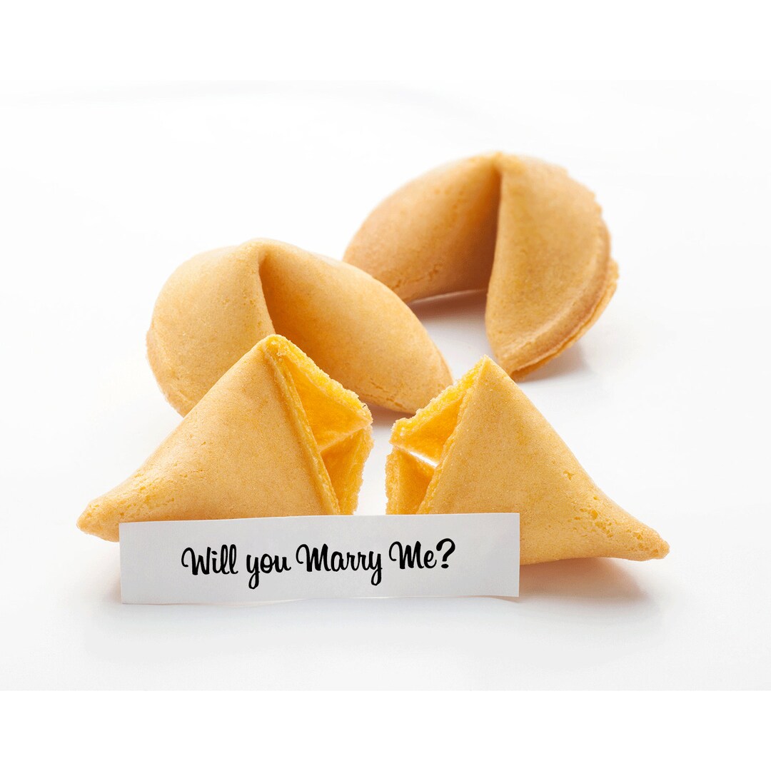 6 Custom "will You Marry Me?" Custom Fortune Cookies | Made Fresh to ...