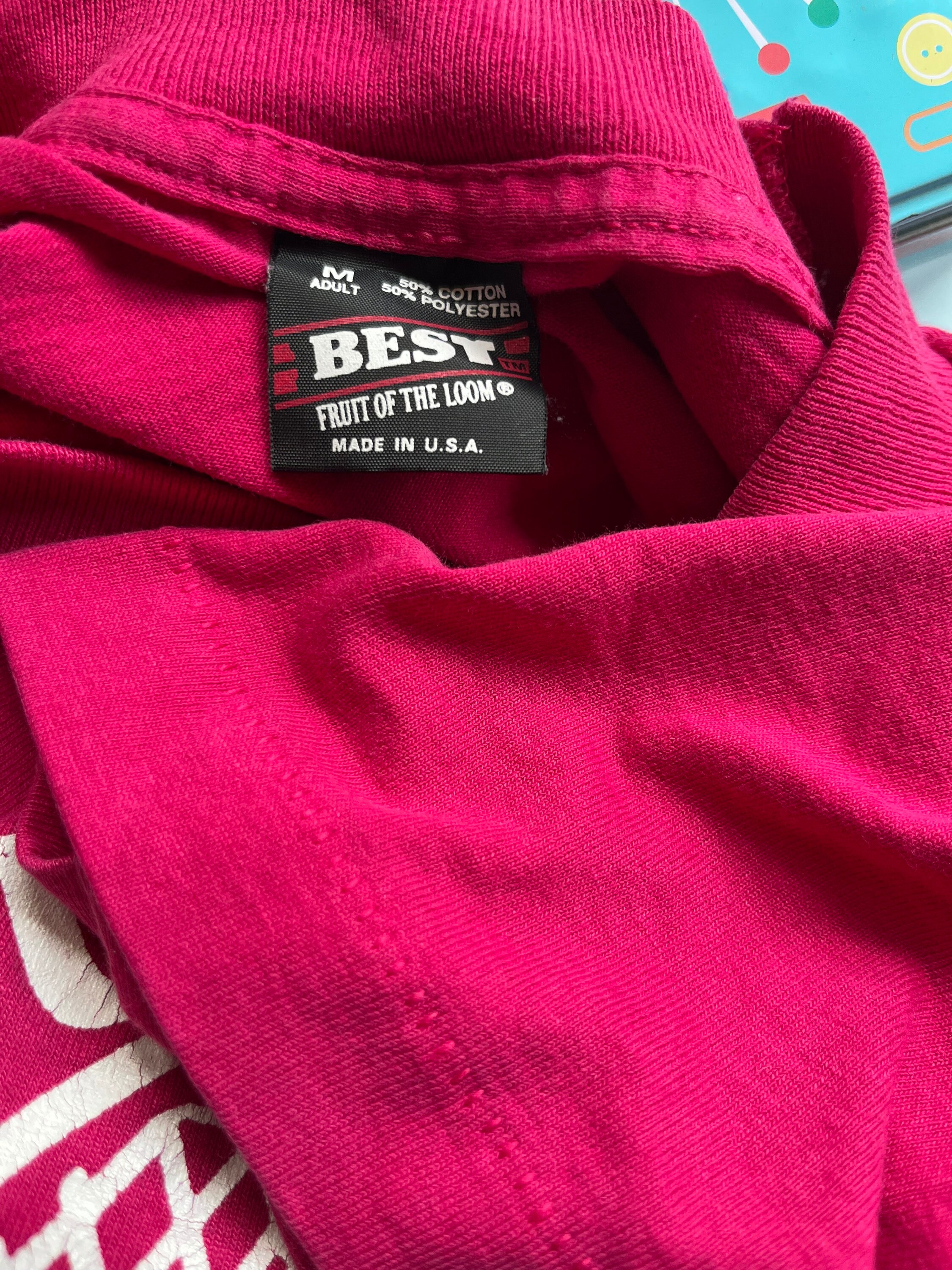 Vintage 90s Pink Soft SINGLE STITCH Parks and Recreation Vintage 90s Pink Soft SINGLE STITCH Parks and Recreation