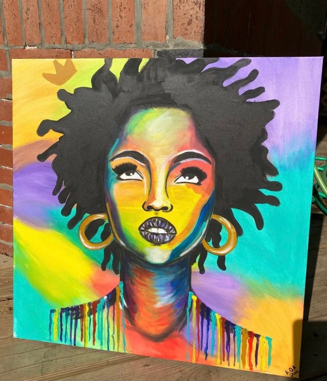 Hill Acrylic on Canvas - Etsy