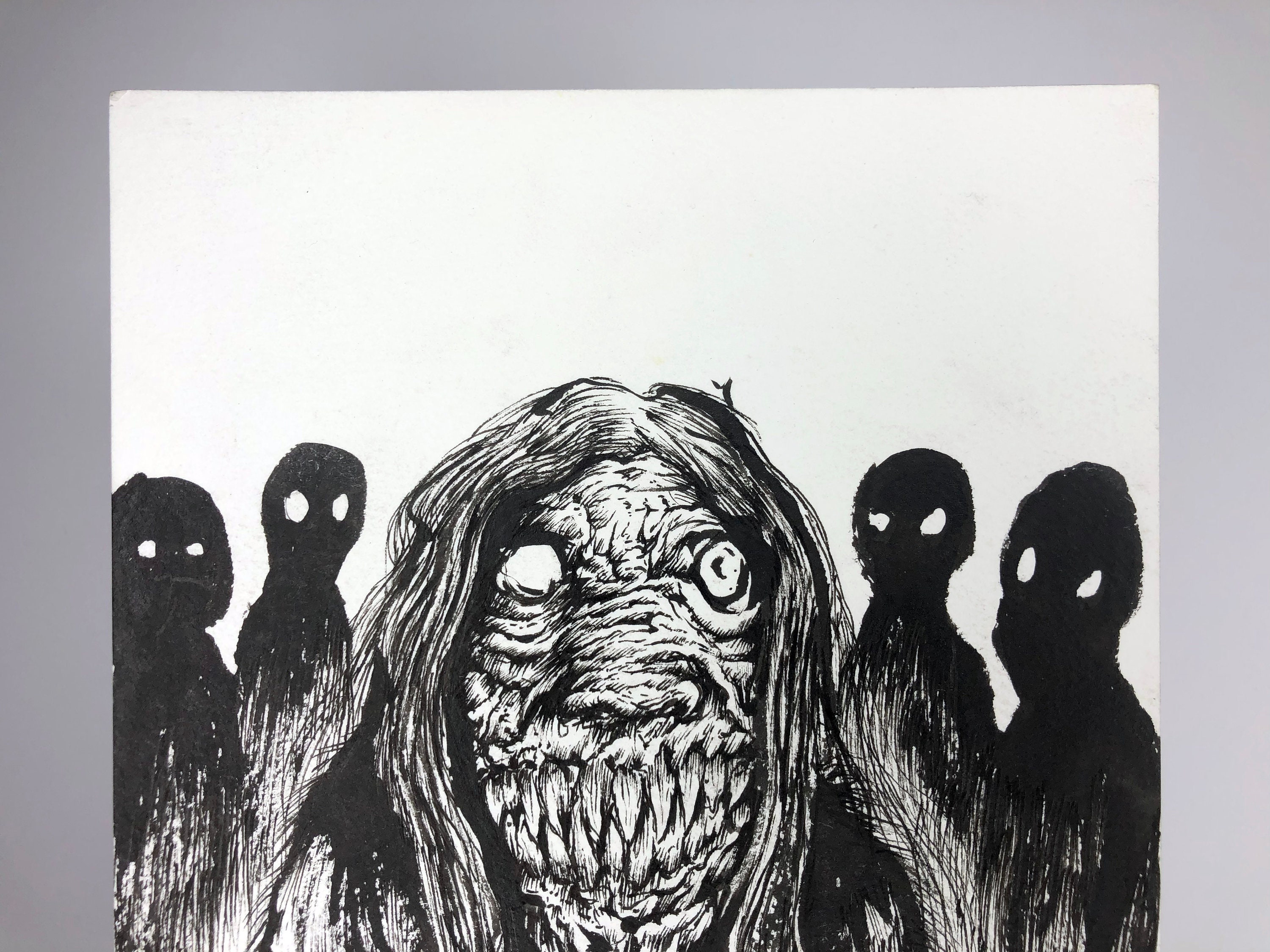 Shapeshifter - Social Anxiety Beast - Original Ink Drawing - Etsy