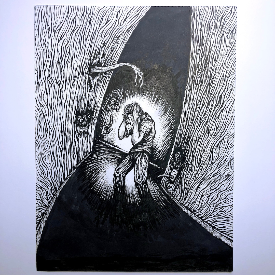 Madness - Original Ink Illustration - Etsy
