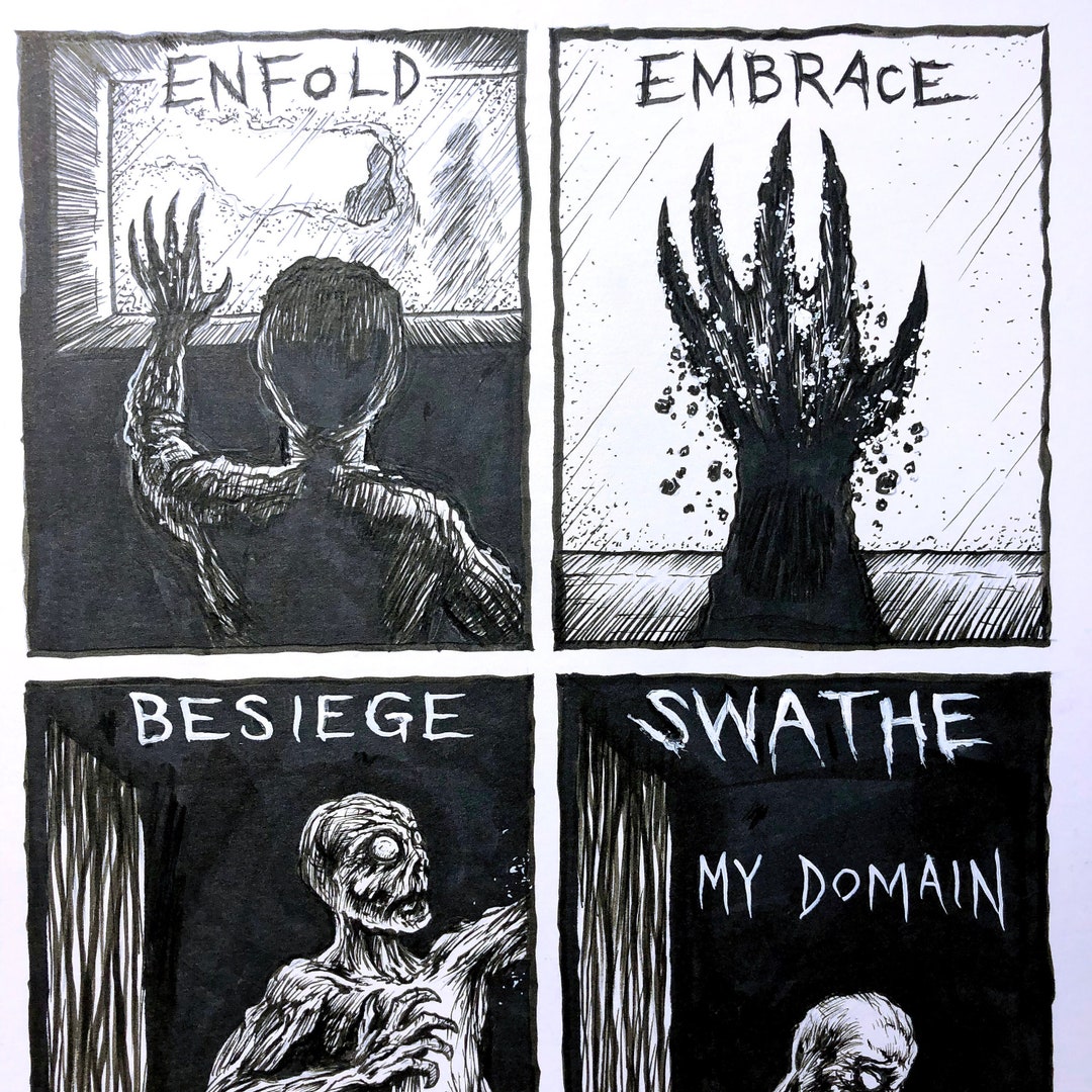 Celtic Frost Comic Art - Domain of Decay, Original Ink Illustration - Etsy
