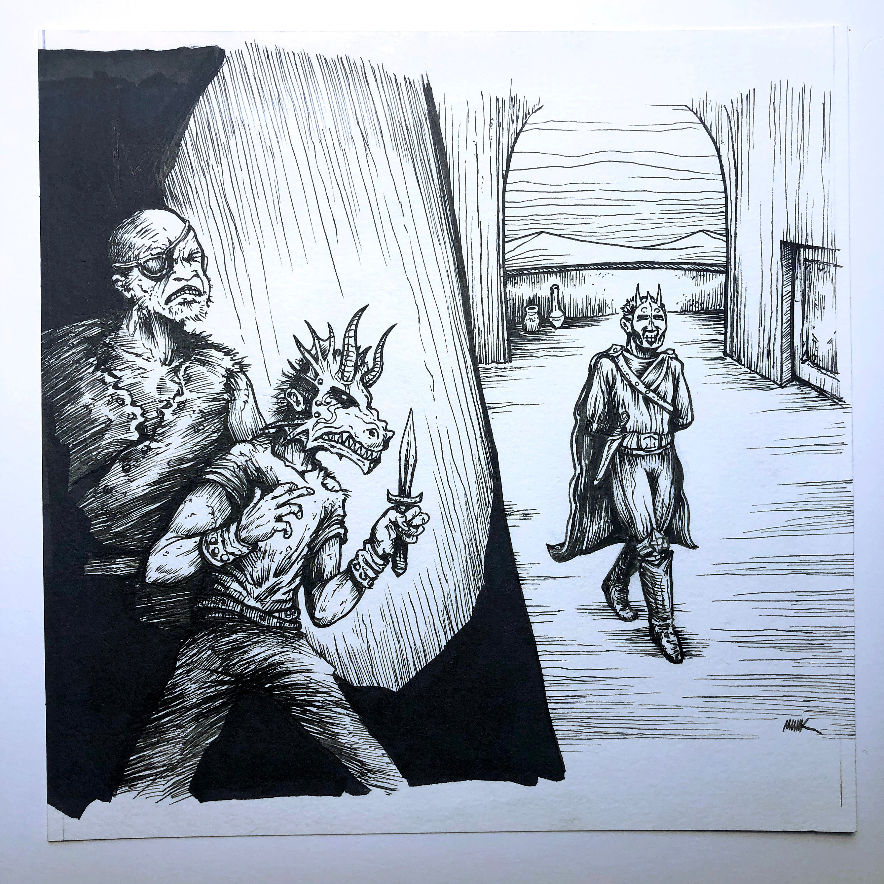 Shadow Bandits Original Ink Illustration - Etsy